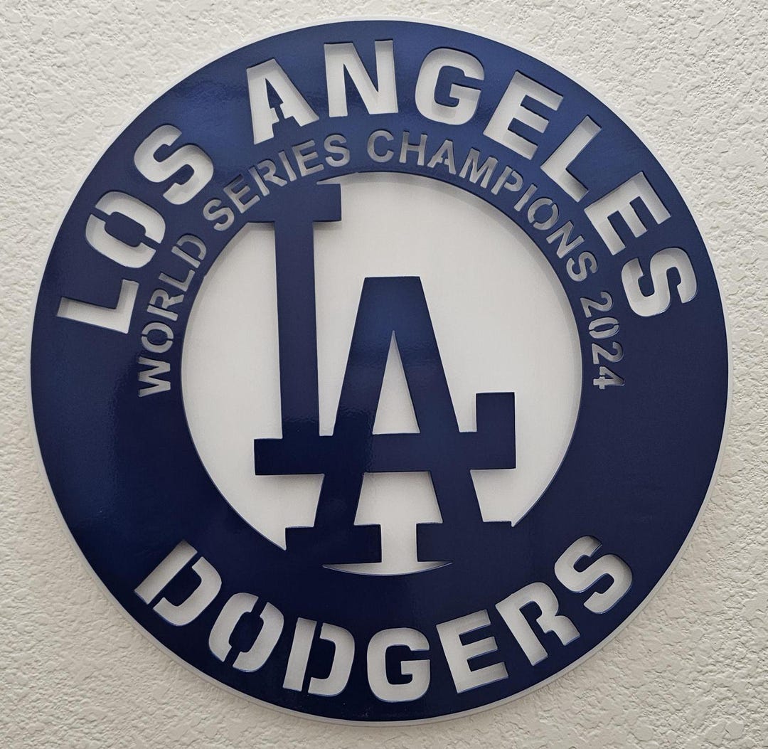 Los Angeles Dodgers World Series Champions Metal Sign - Etsy