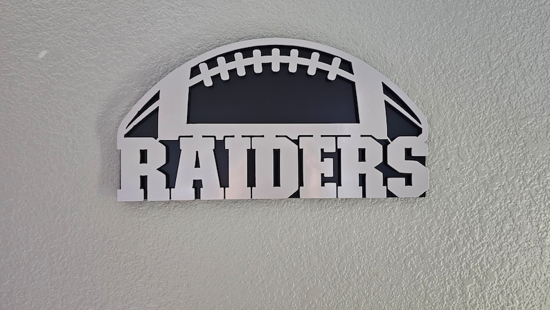 Raiders Football Sign - Etsy