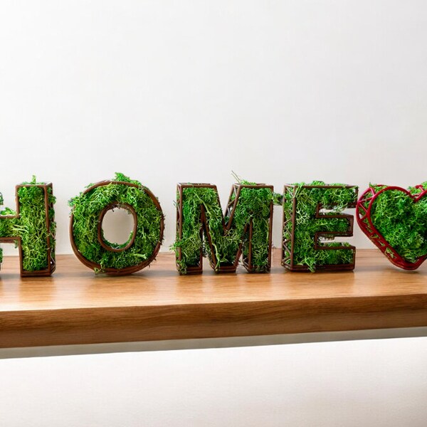 Moss Letters - Etsy