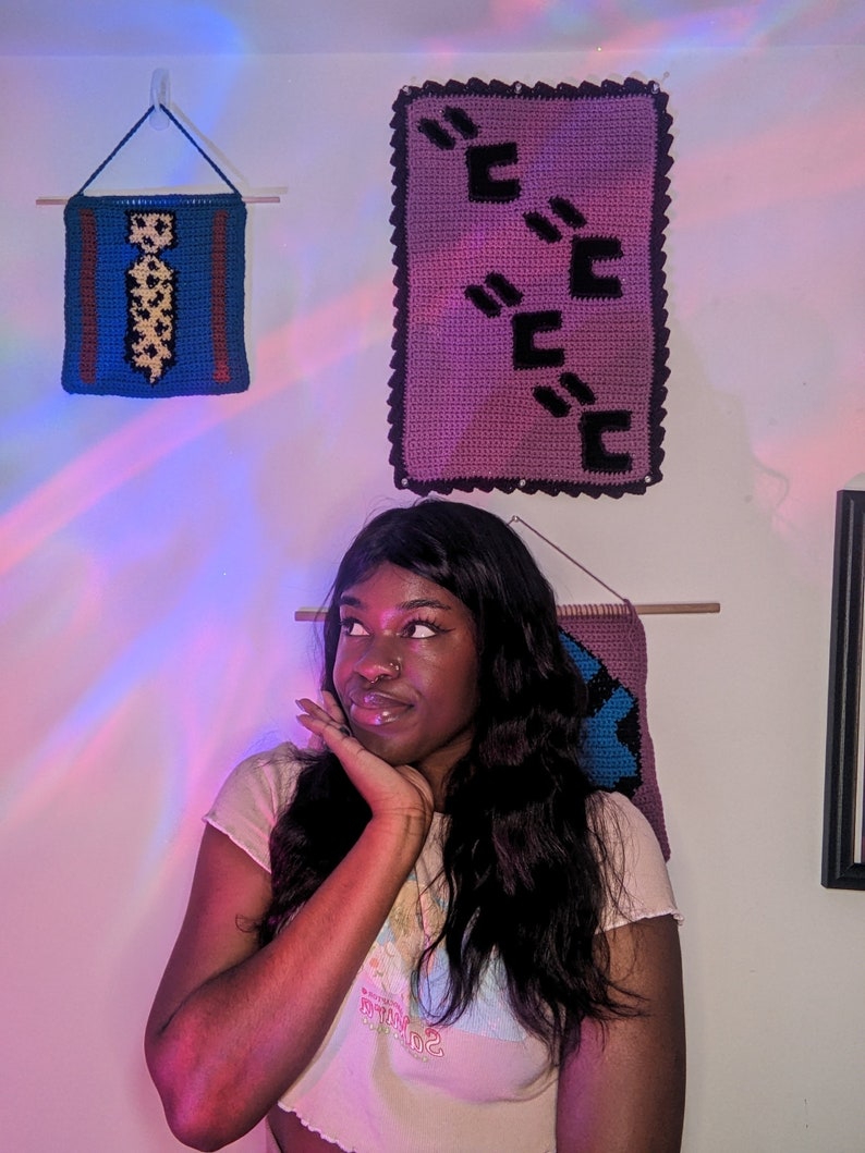 Jojos Bizarre Adventure Crochet Tapestry Anime Crochet Wall Hanging ...