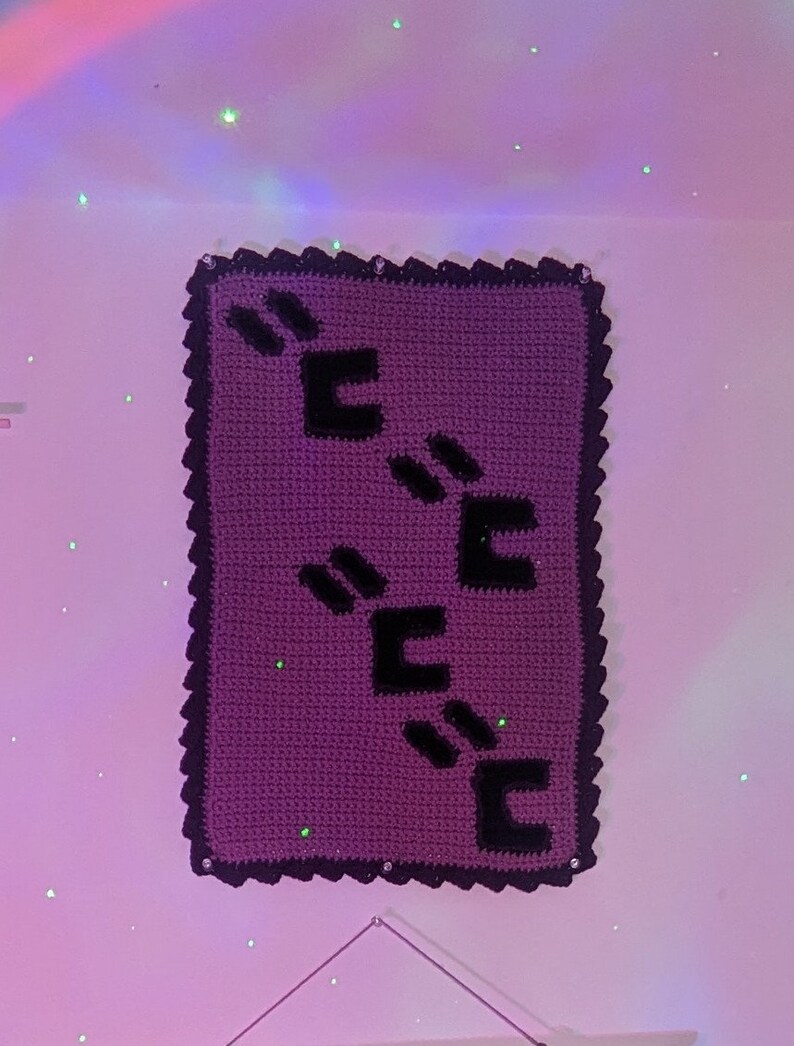 Jojo’s Menacing Crochet Tapestry Anime Crochet Wall Hanging |digital ...