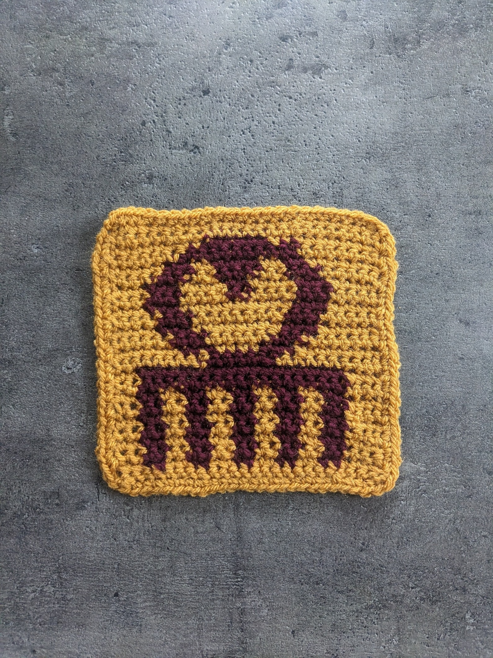 African Crochet Tapestry Square Adinkra Duafe Traditional Geometric ...