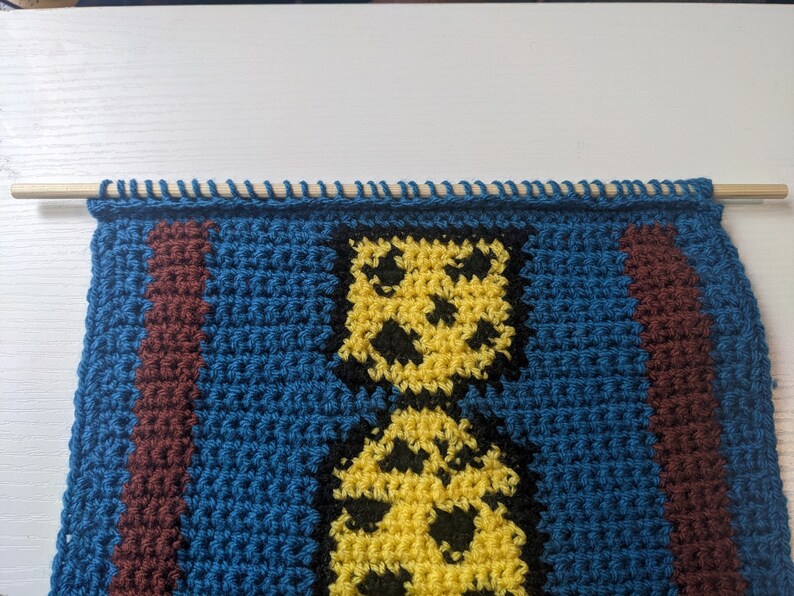 Anime Crochet Nanami JJK Tapestry Anime Crochet Wall Hanging |digital ...