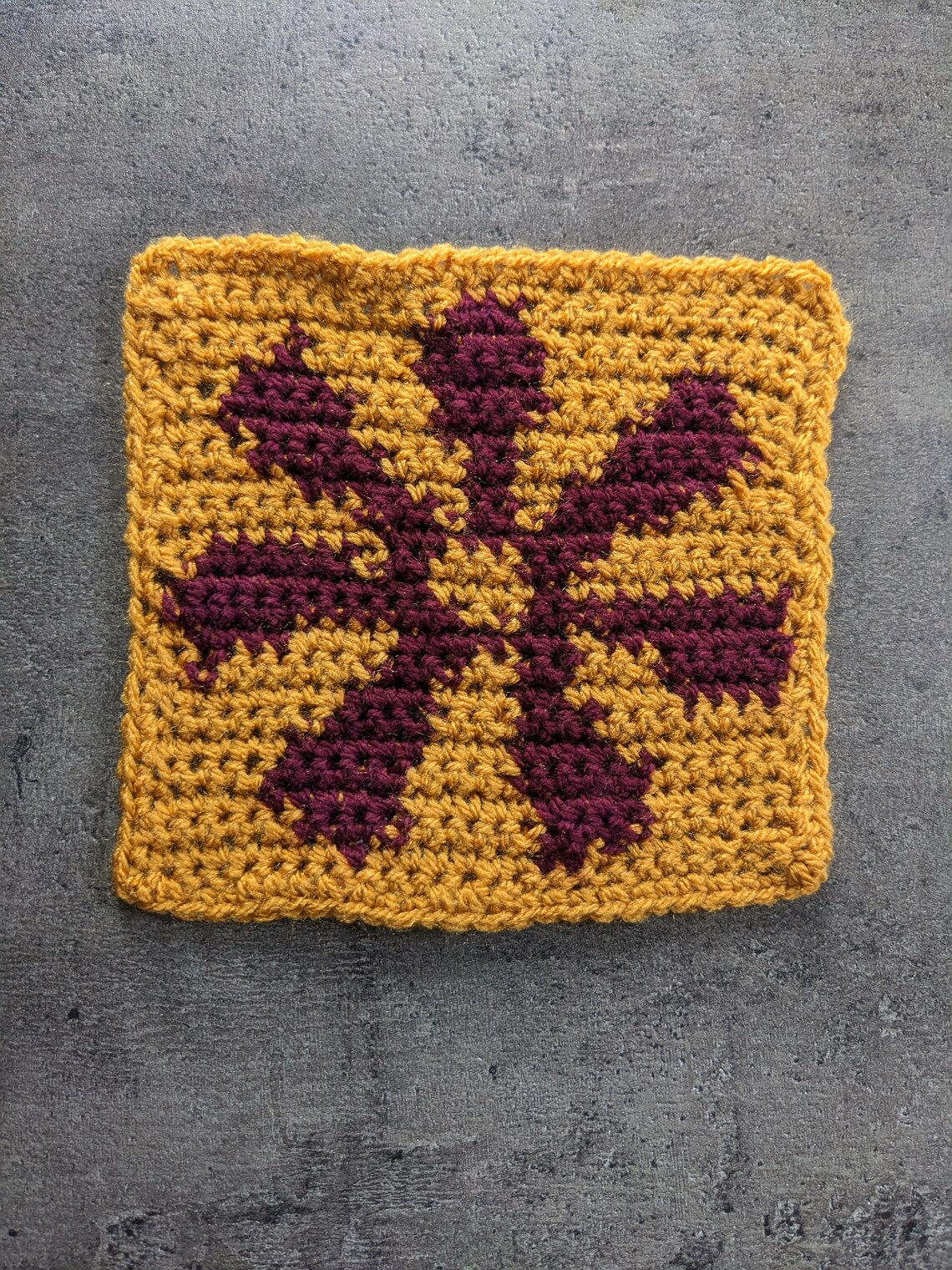African Crochet Square Adinkra Ananse Traditional Vibrant Granny Square ...