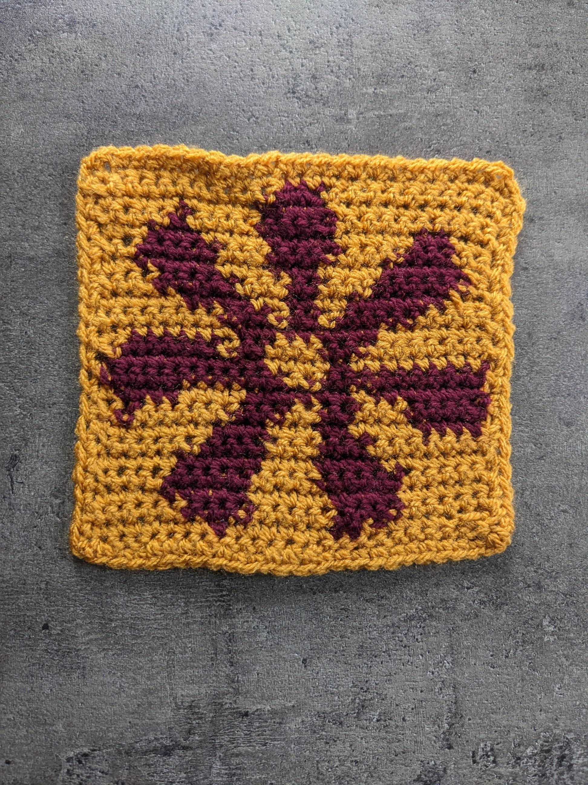 African Crochet Square Adinkra Ananse Traditional Vibrant Granny Square ...