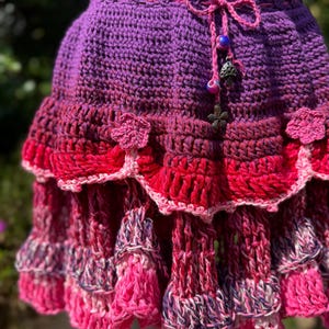 Fairycore Crochet Ruffle Flora Bloom Fantasy Skirt Pattern Gift for ...