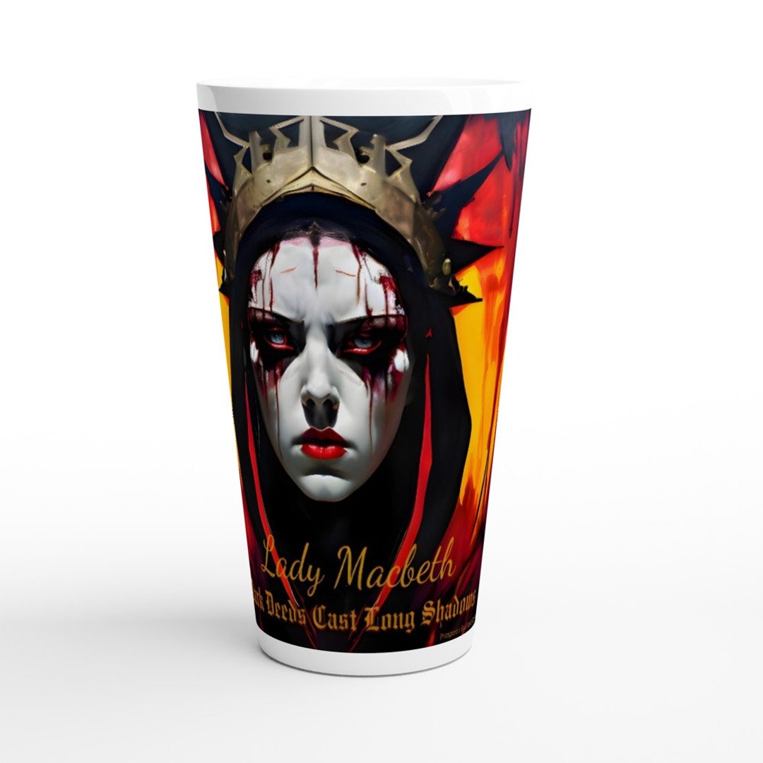 Shakespearean Lady Macbeth Gothic 17oz Ceramic Mug Cup Haunting ...