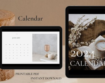 2024 Monthly Planner Elegant Landscape Monthly Calendar 2024 Start ...