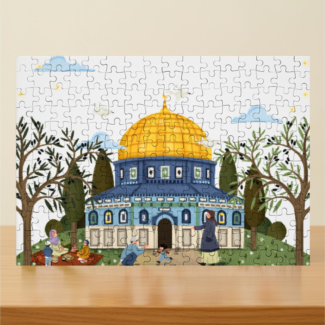 Islamic Puzzle for Children, Al-quds Dome Puzzle, Gift for Muslim ...
