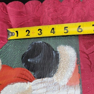 Hand Painted Santa on Slate Stone Christmas Decor 12x9"by Hand Made ...
