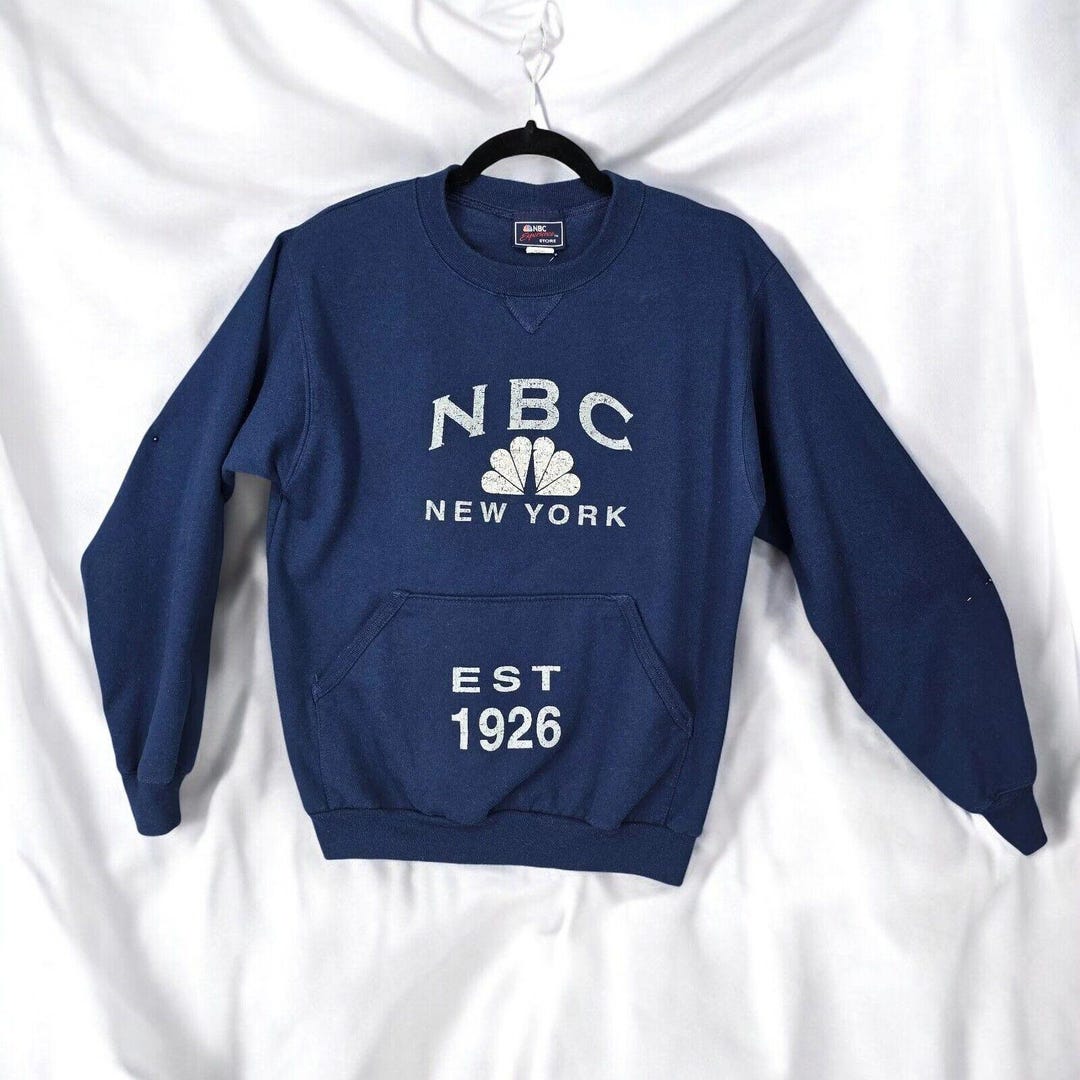 Vintage NBC Experience New York Sweatshirt Youth XL 18 Blue Official ...