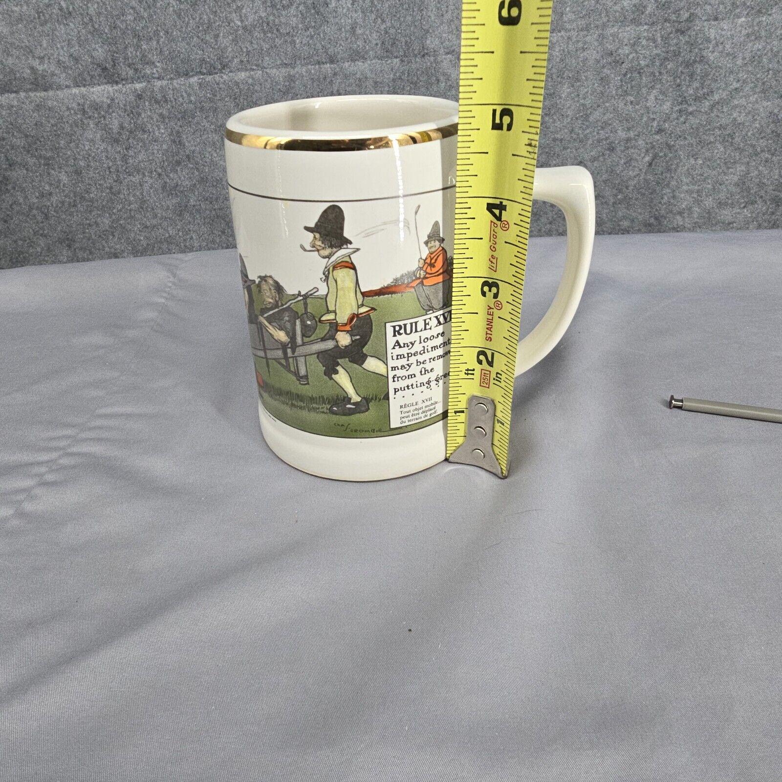 Delano Studios Long Island, NY Beer Mug 1962 Vintage Rules of Golf Rule ...