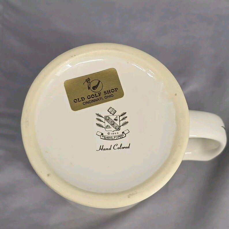 Delano Studios Long Island, NY Beer Mug 1962 Vintage Rules of Golf Rule ...