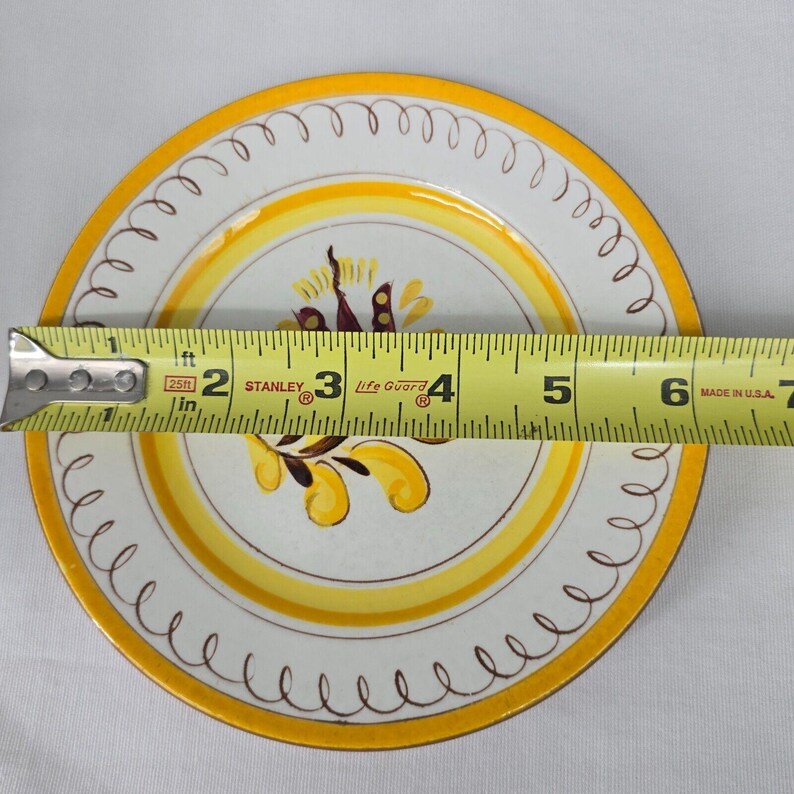 Vintage Stangl Pottery Stoneware Plates "provincial" 6" Yellow Floral ...
