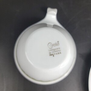 Corelle Livingware 17 Cup & Saucer Sets Green Spring Blossom Hook ...