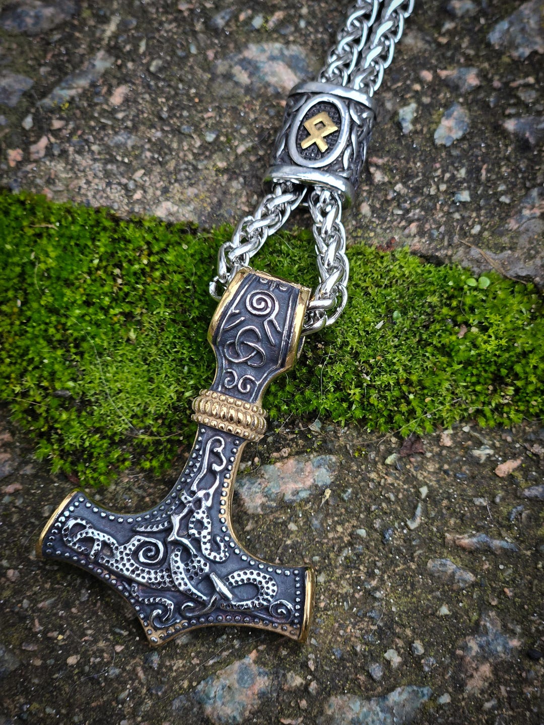 Thor's Hammer Totem Chain Nordic Celtic - Etsy