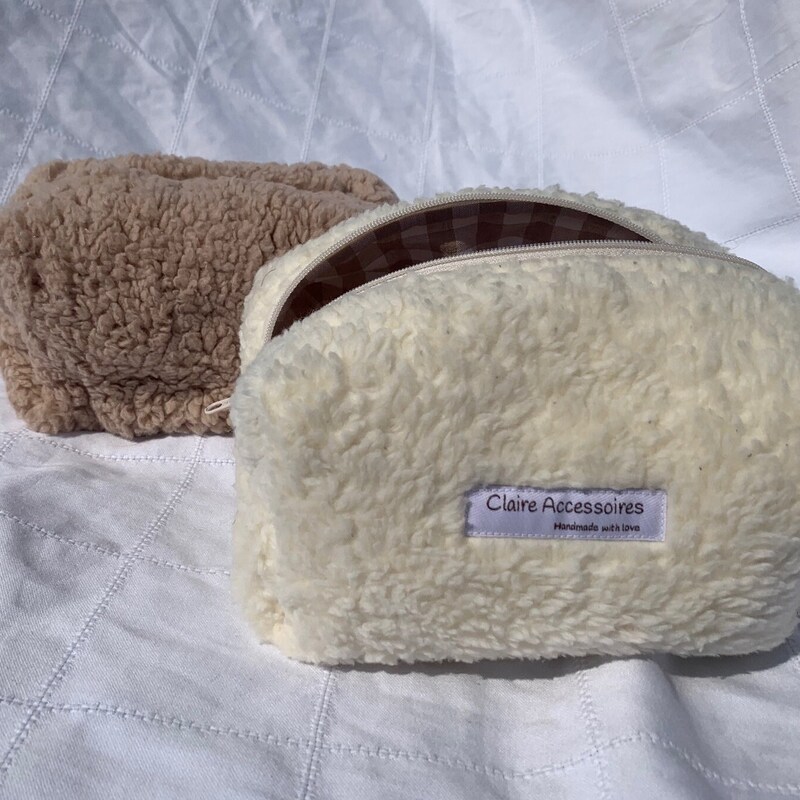 Fluffy Cosmetic Bag - Etsy