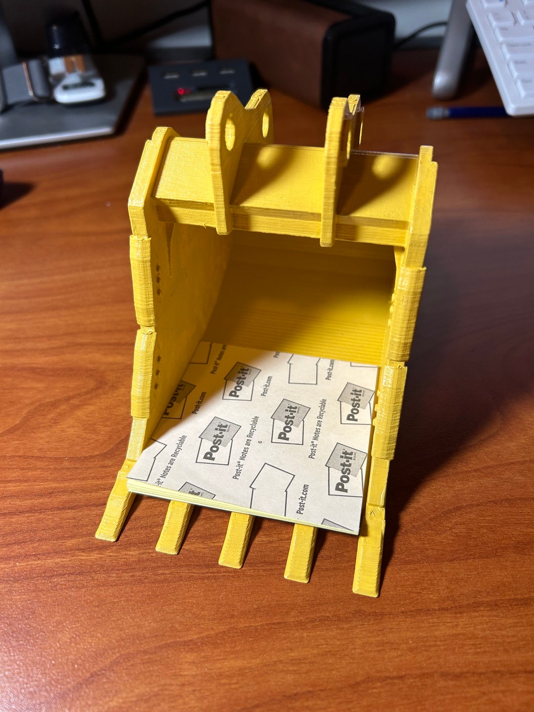 3D Printed Excavator Bucket That Holds Posted Notes - Etsy