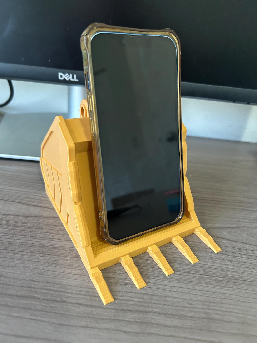 3D Printed Excavator Bucket Phone Stand - Etsy