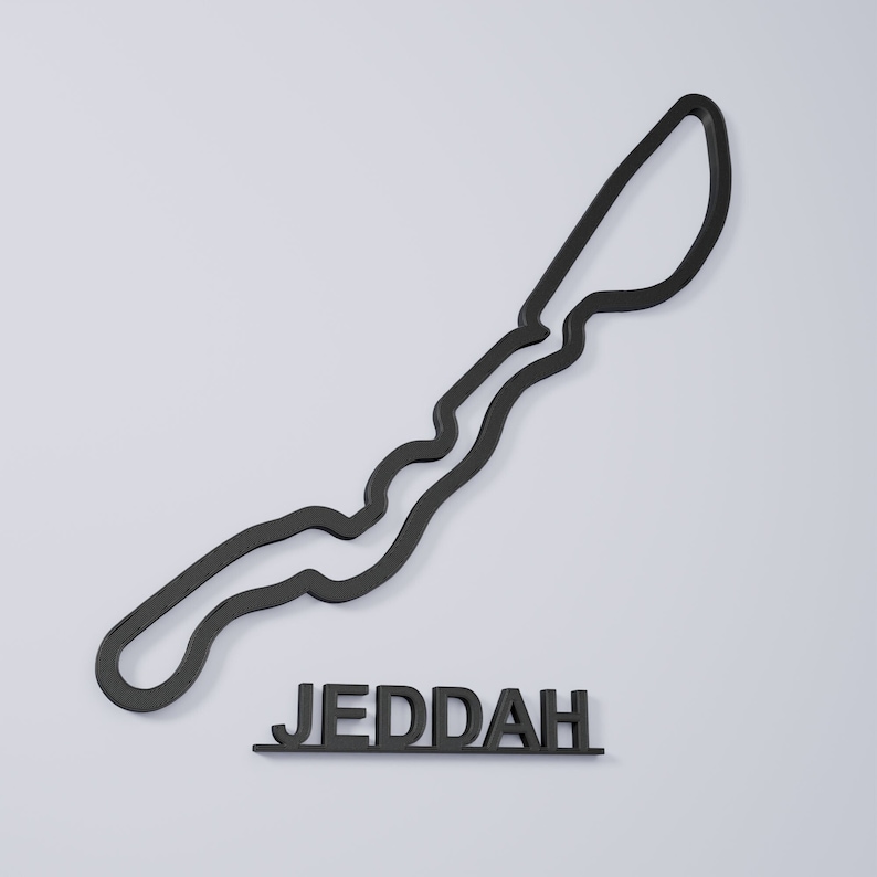 Saudi Arabia Jeddah Circuit Formula One Wall Art Collectable Motorsport ...