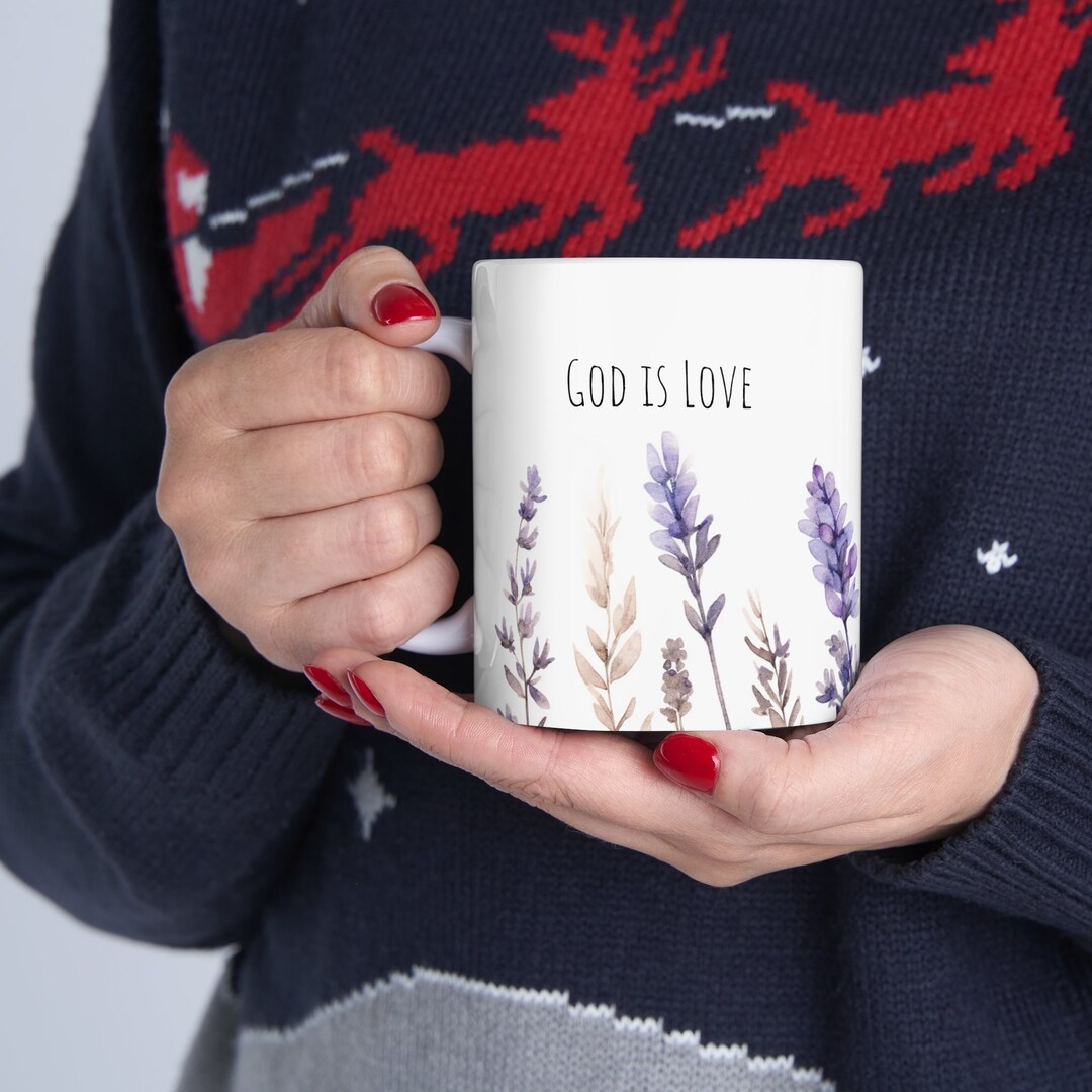 God is Love Mug, Christian Mug, 1 John 4:8 Mug, Scripture Mug ...