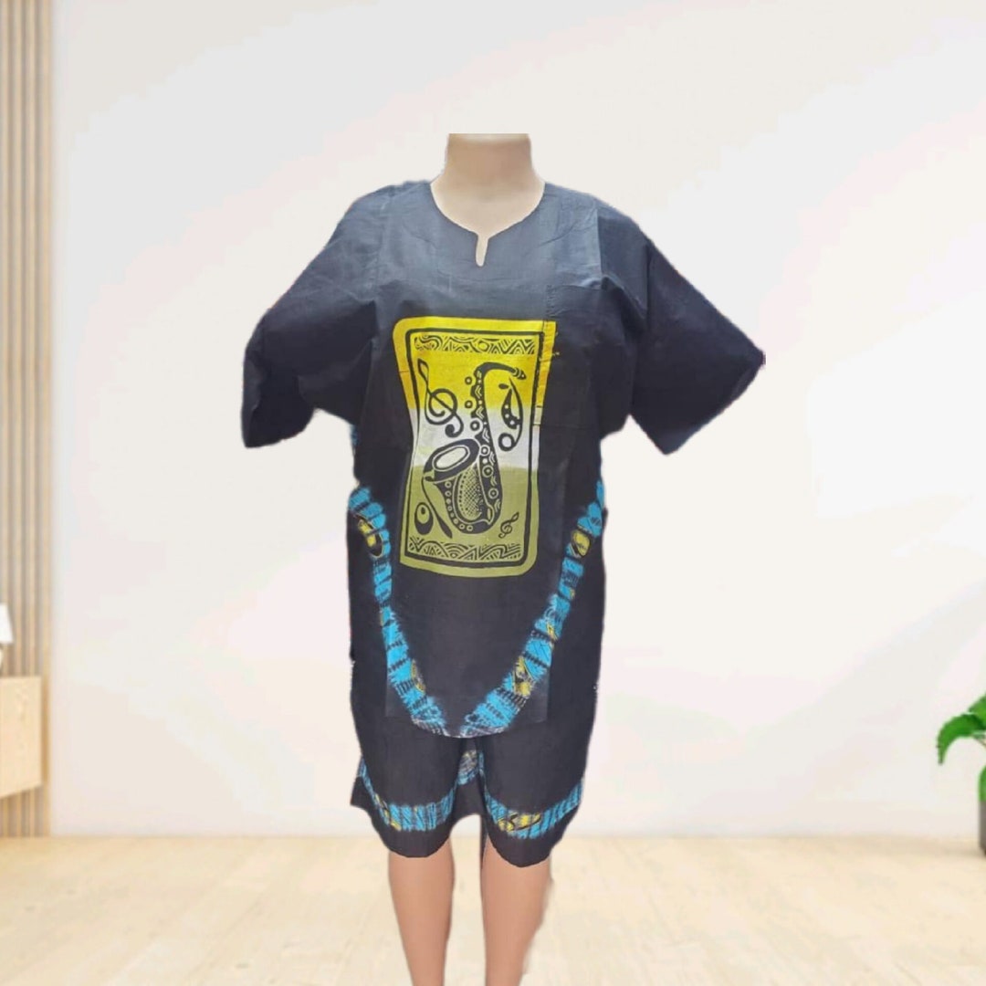 Adire Knicker and Top Unisex Kampala Tie and Die One Size Ready to Wear ...