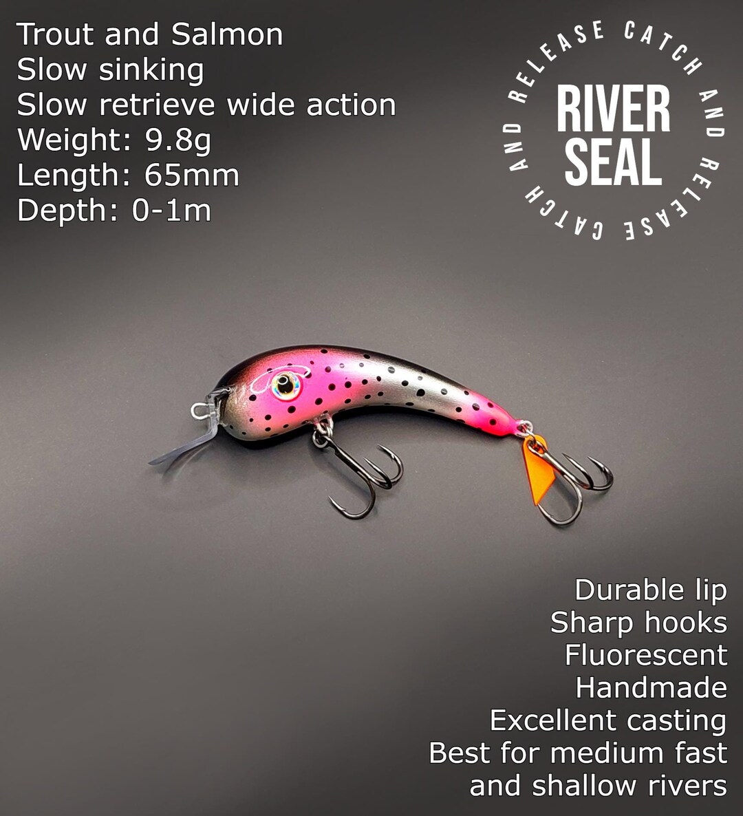 Trout Fishing Lure for Salmon and Trout Fishing in Fast and Shallow ...