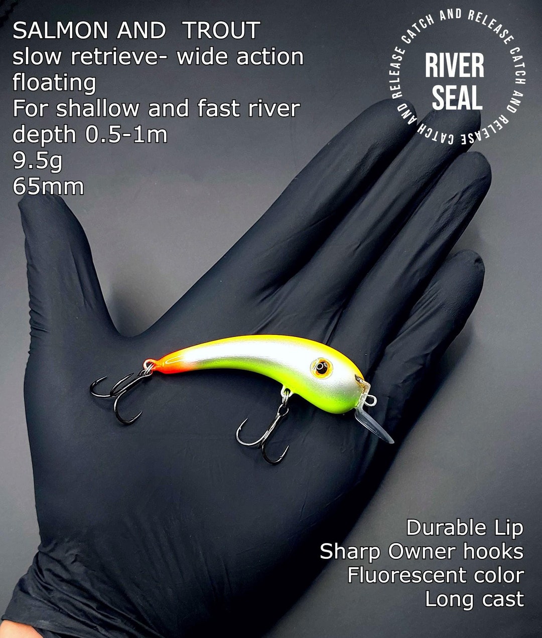 Salmon Fishing Lure for Shallow River - Etsy