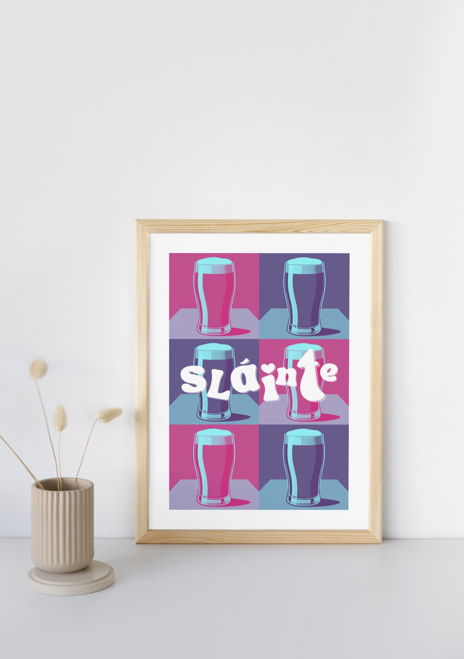 Sláinte Printable Poster, Irish Wall Art, as Gaeilge Art - Etsy