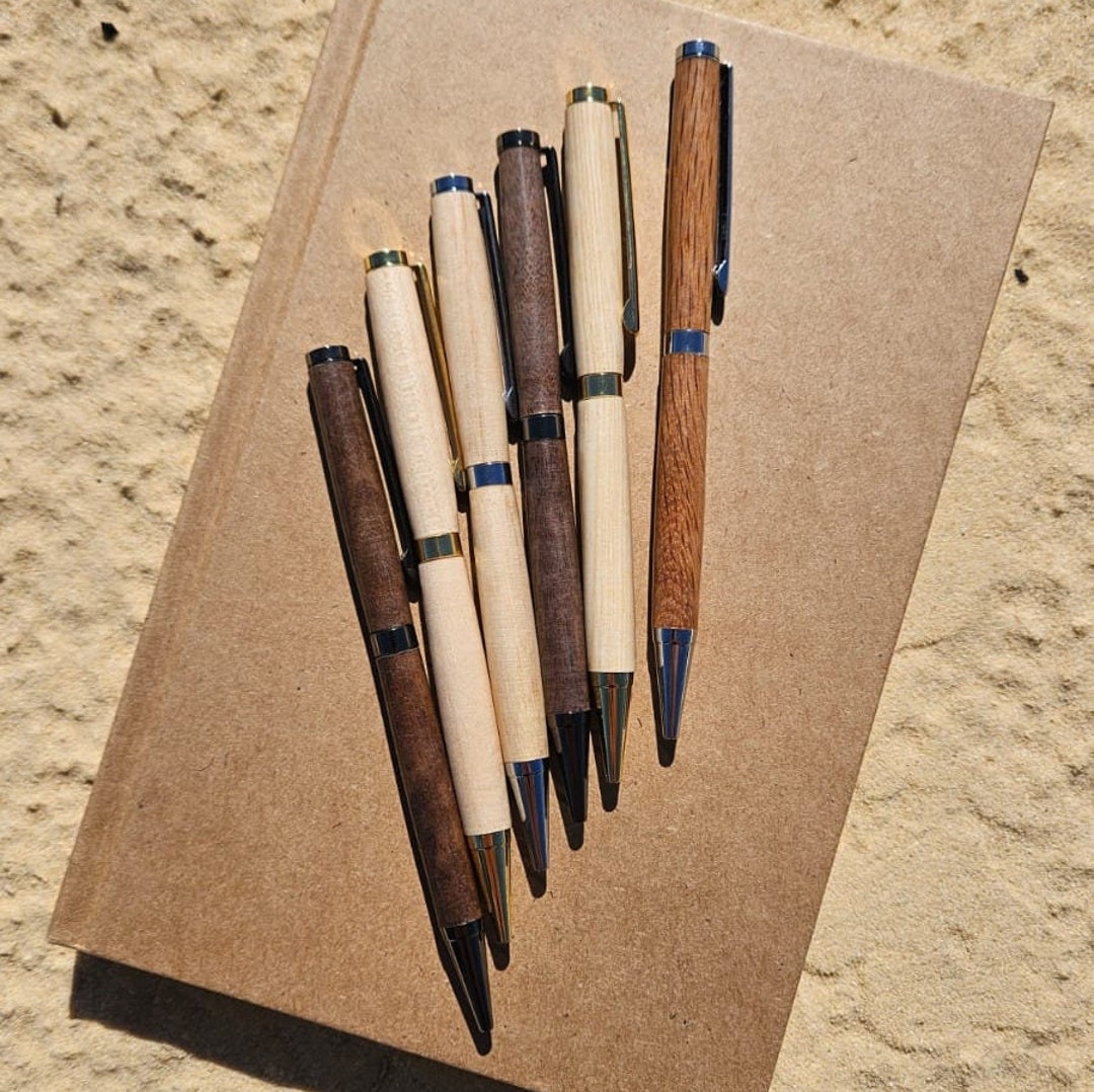 Handmade Slimline Wood Pen︱hand Crafted Pens︱customized Pens︱hand ...