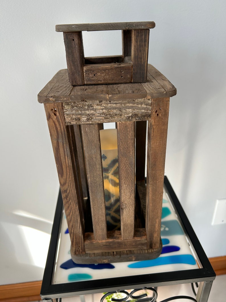 Rustic Farmhouse Lantern - Etsy