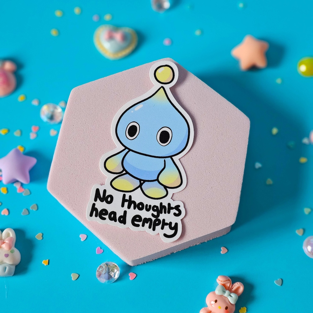 Sonic Chao Head Empty Glossy Waterproof Vinyl Sticker - Etsy