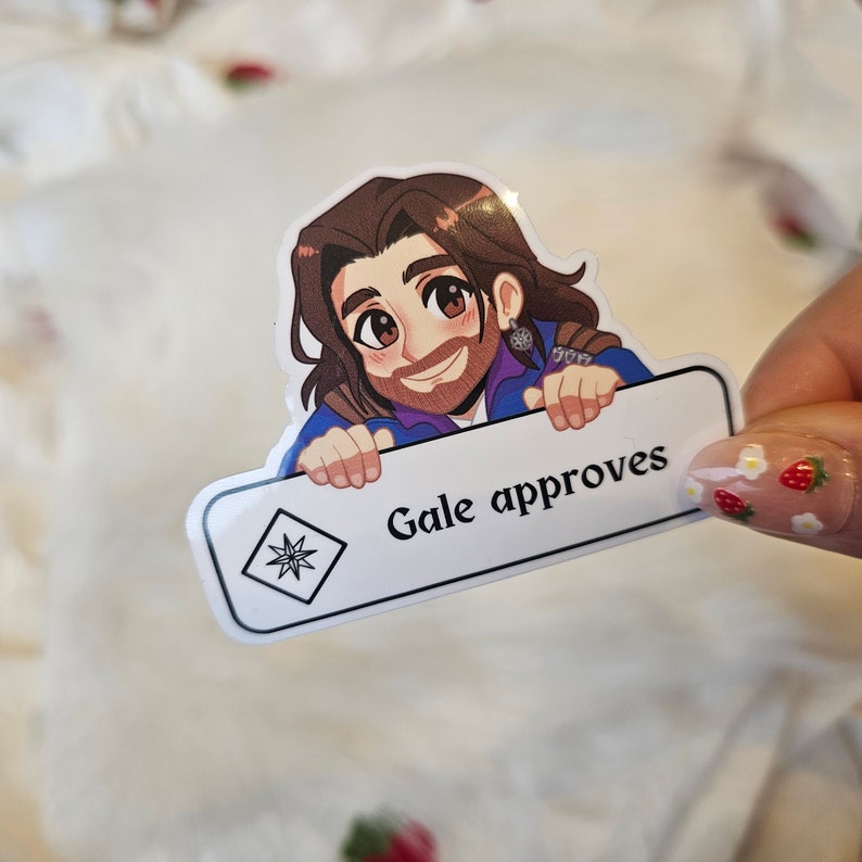 Baldurs Gate 3 Gale Approves Glossy Waterproof Vinyl Sticker - Etsy