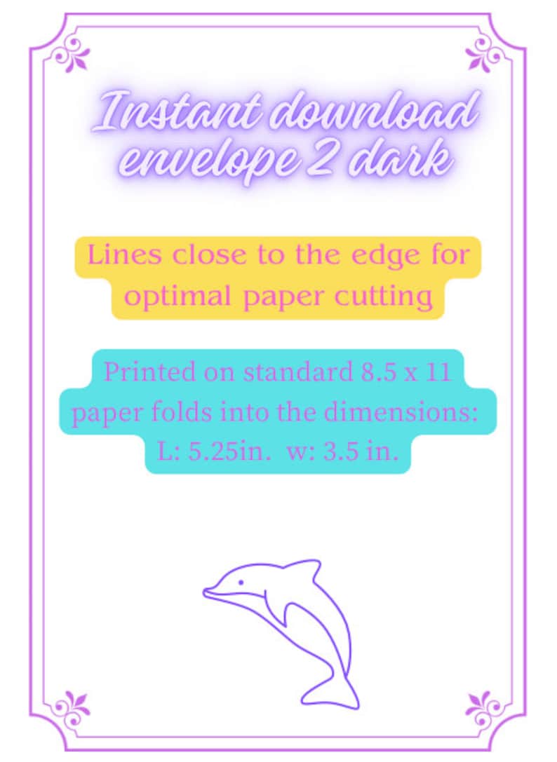 Home Made Envelope Cut Out Template INSTANT DOWNLOAD - Etsy