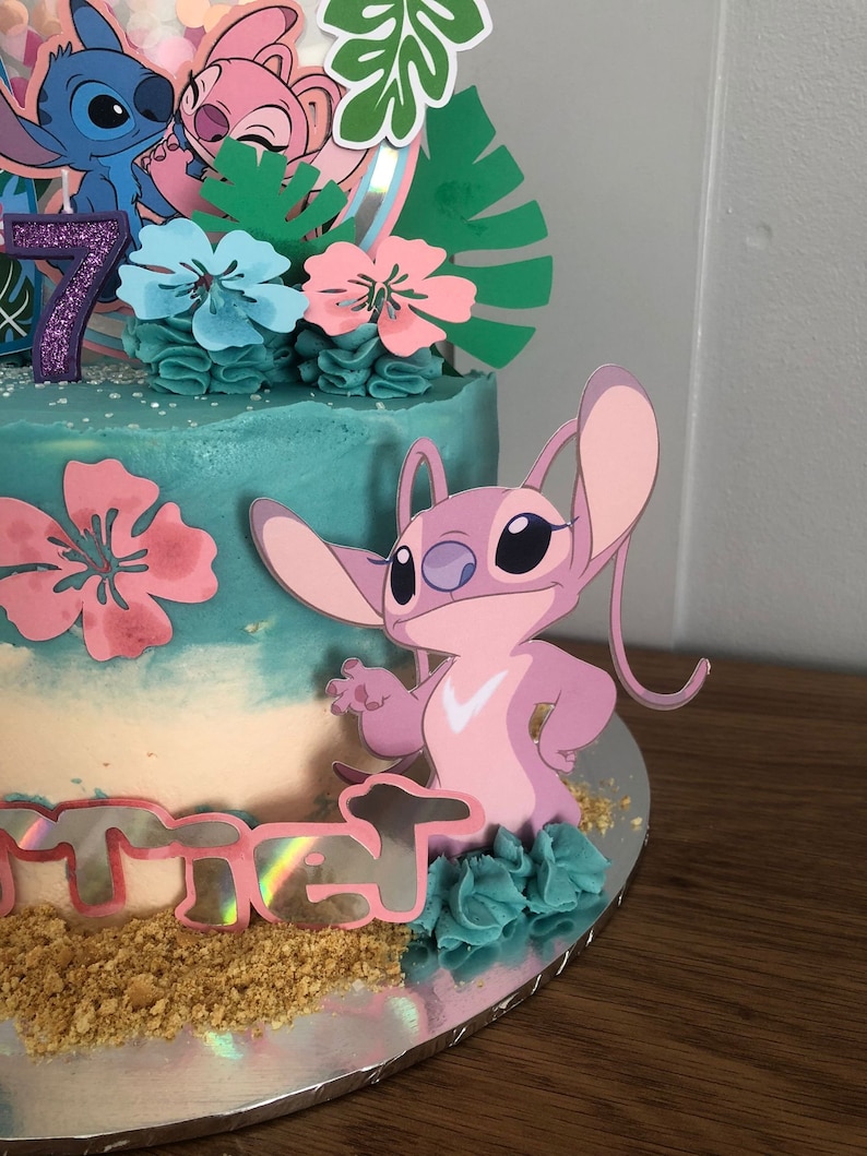Stitch Birthday Cake Topper Set (11pcs) - Etsy UK