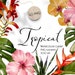Tropical Watercolor Clipart: Summer Floral PNG Set (digital Download ...
