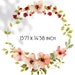 Watercolor Floral Wreath, Spring Flowers Floral Garden Elements PNG ...