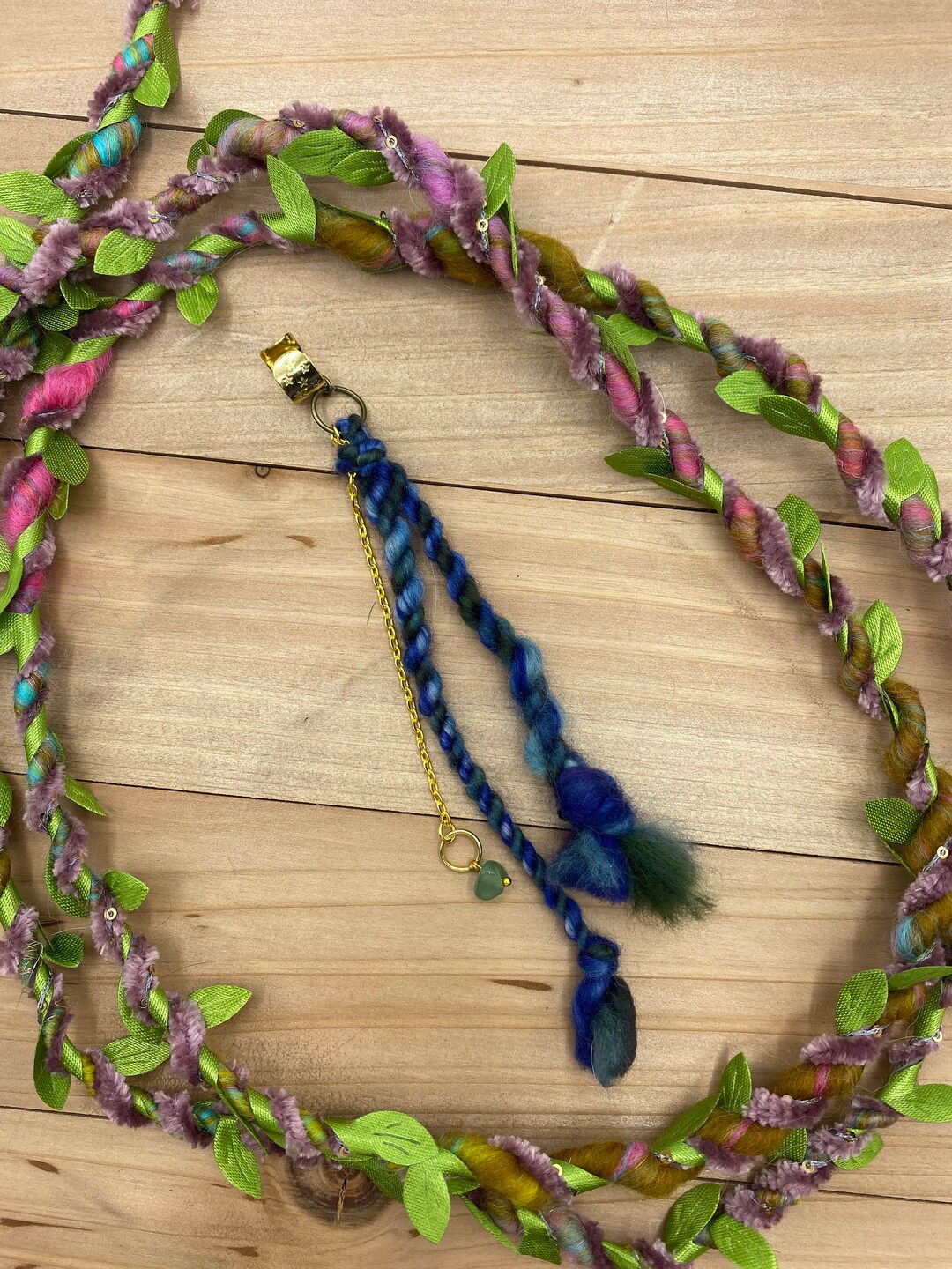 Fantasy Homespun Art Yarn Ear Cuff Costume Jewelry Viking Ear Cuff Ren ...