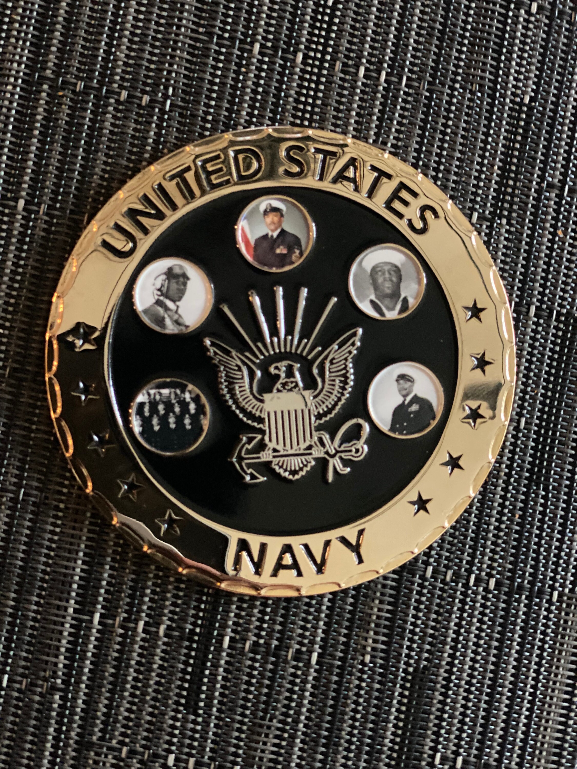 Black History Navy Challenge Coin - African American Military Gift, US ...