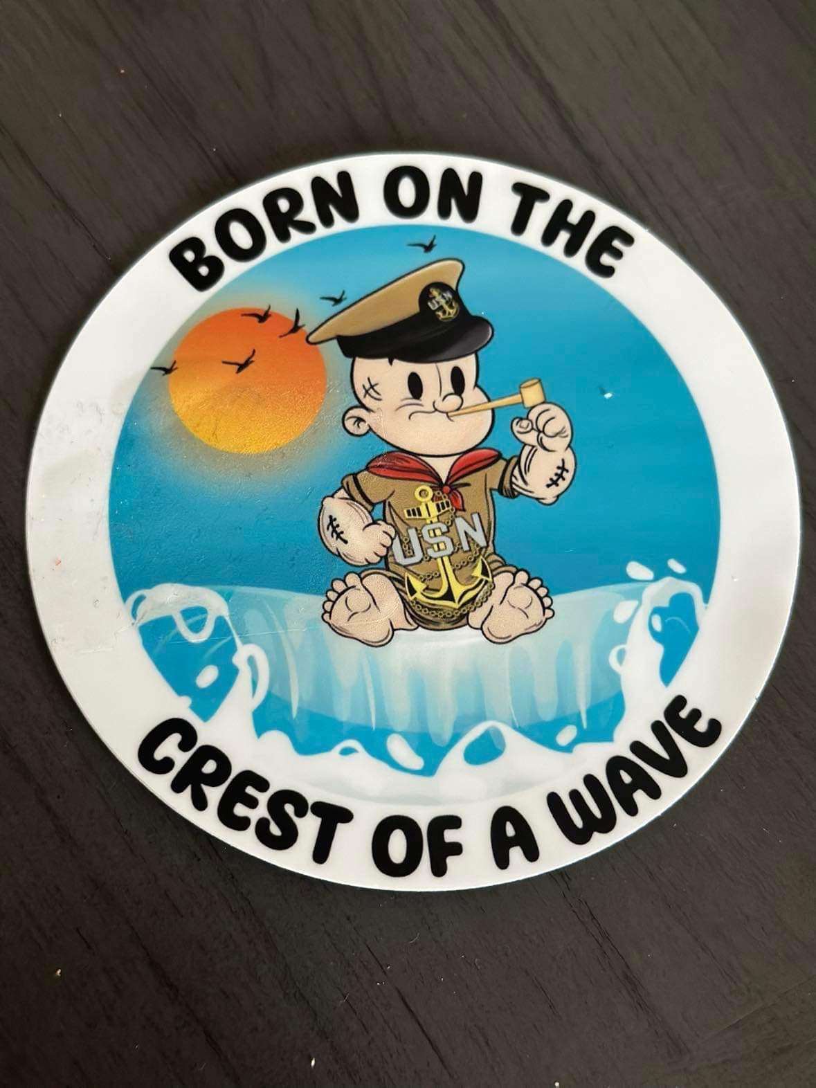 Navy Chief Sticker - US Navy CPO - Military Decal - Navy Gift - Born on ...