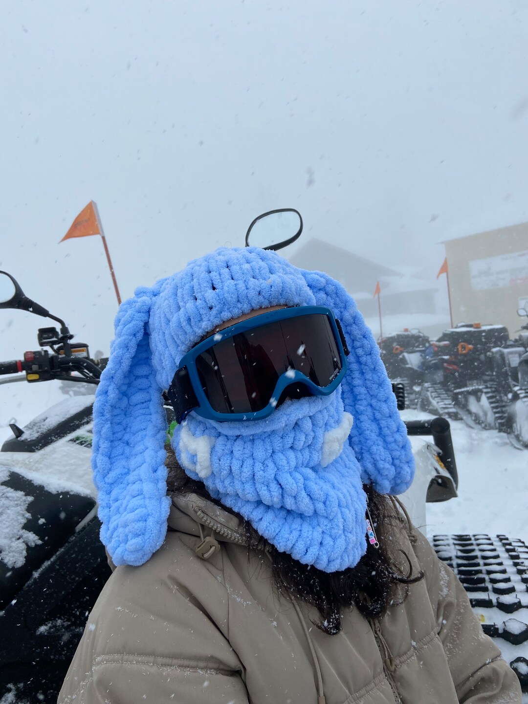 Bunny Balaclava, Ski Winter Hat , Custom Balaclava, Animal Balaclava ...