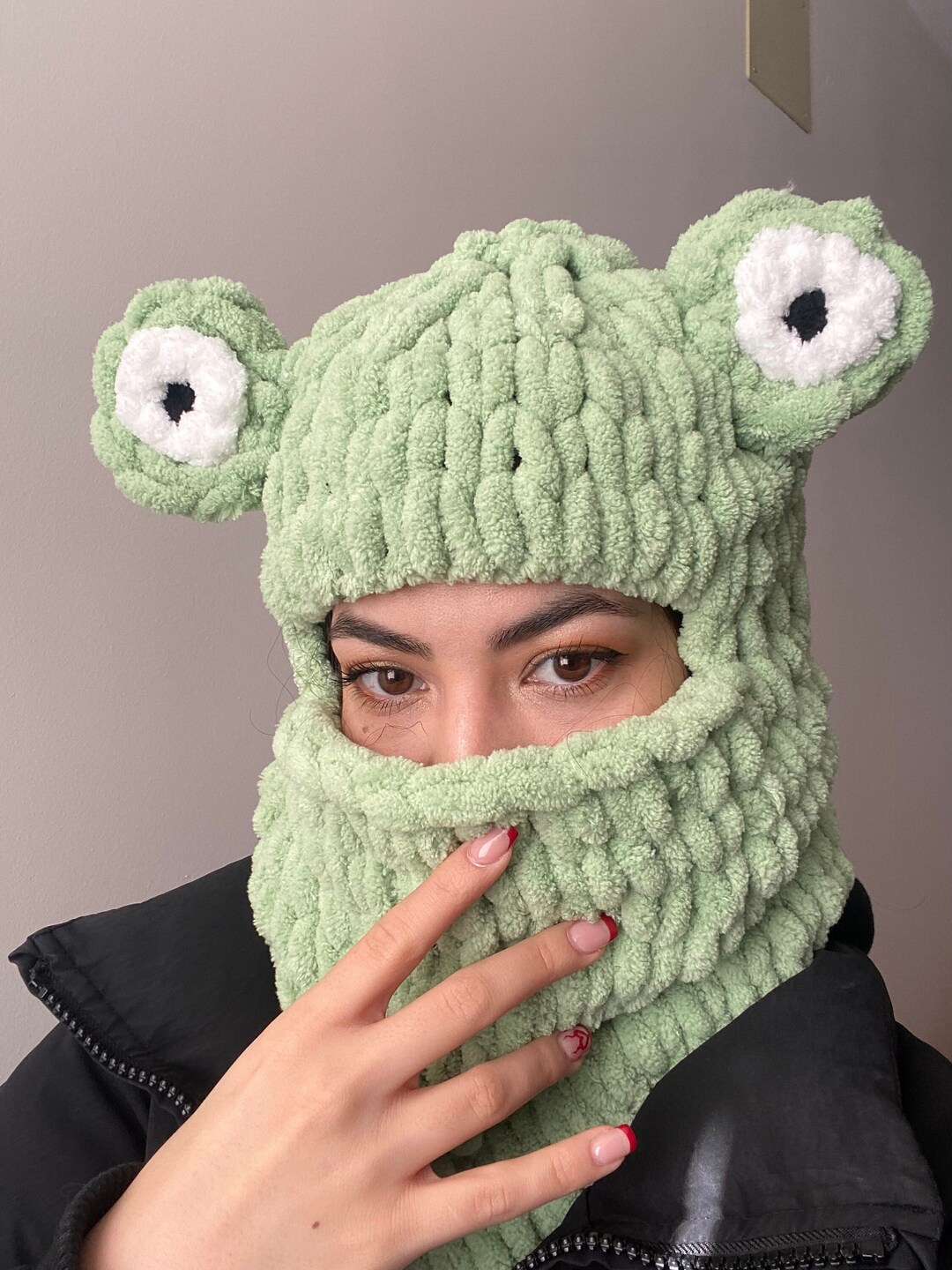 Frog Balaclava, Ski Winter Hat , Custom Balaclava, Animal Balaclava ...