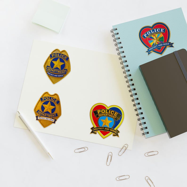 Police Department Sticker Sheets - Etsy