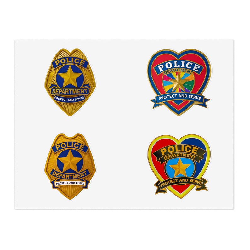 Police Department Sticker Sheets - Etsy