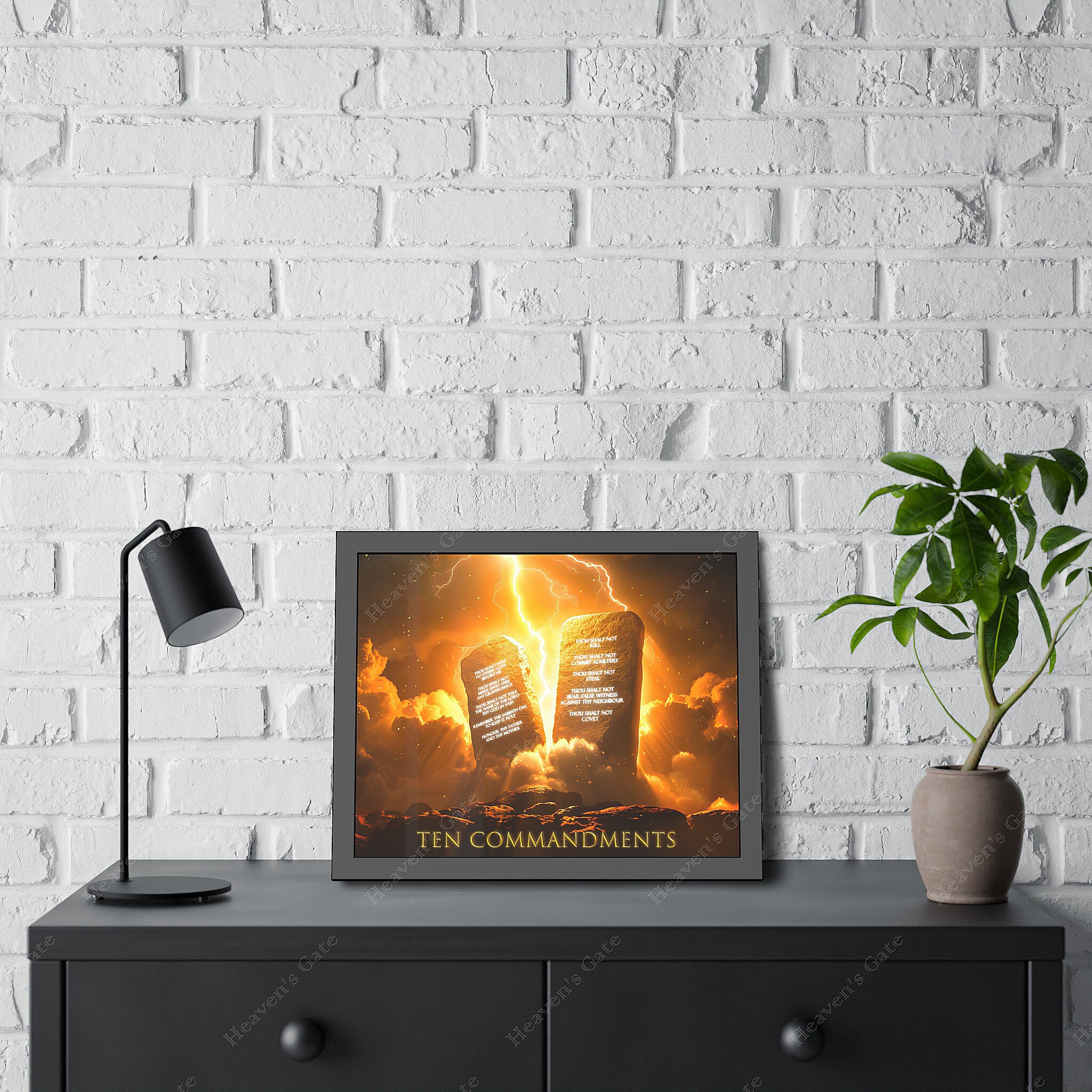 The "ten Commandments" Framed Posters - Etsy