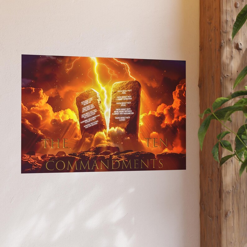 The Ten Commandments Archival Matte Poster - Etsy