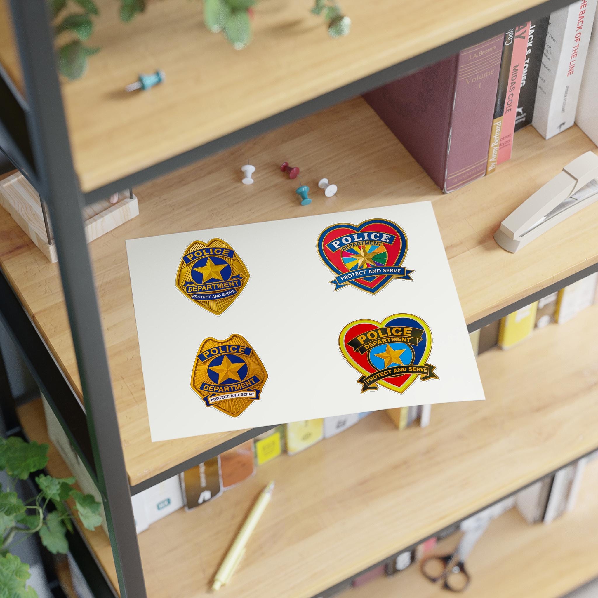 Police Department Sticker Sheets - Etsy