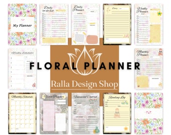 Floral Planner Digital Download - Etsy