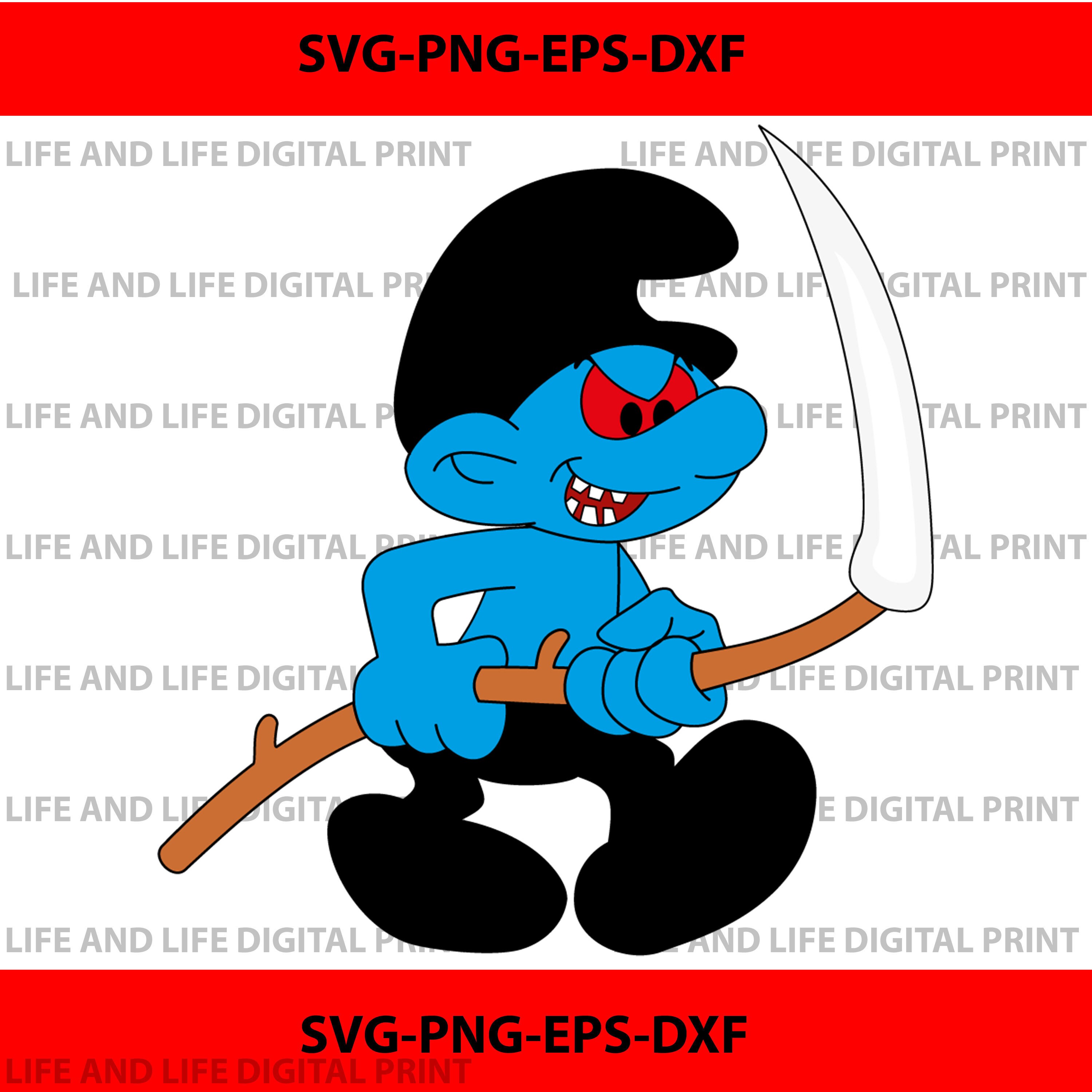 Smurfs SVG, Cartoon Bundle Svg, High Quality Layered Files, Svg Files ...