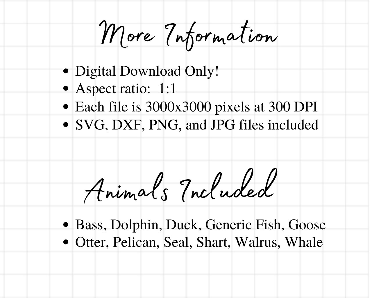 Aquatic Animals Outline, Coloring SVG Clipart, Kid Party Coloring ...